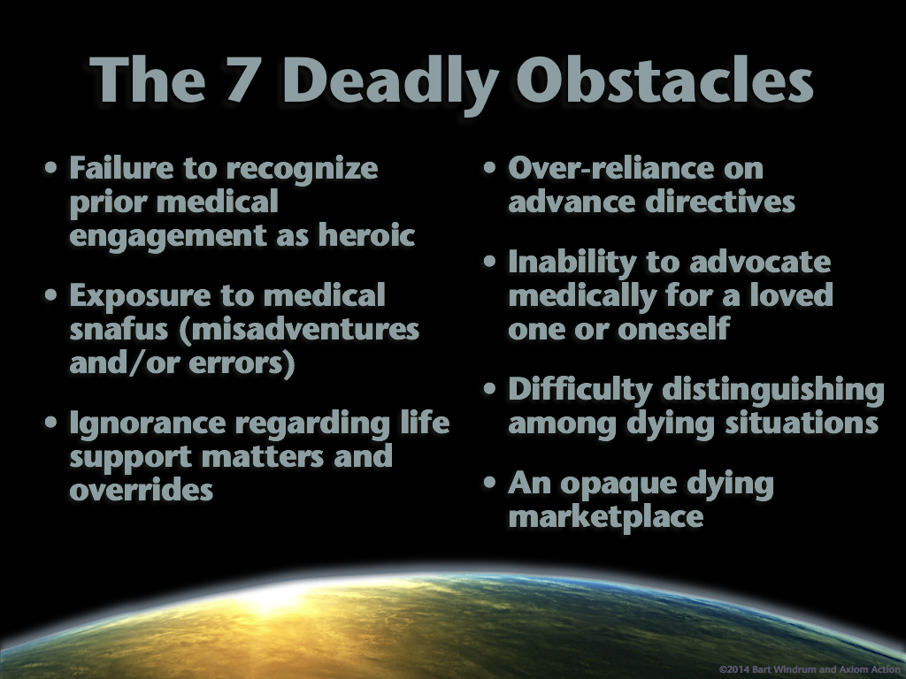 7 Deadly Obstacles | To Die in Peace: Practical Guidance for Complex Times